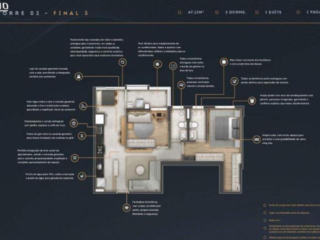 Apartamento à venda no Jardim Aquárius