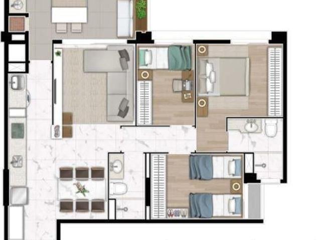 Apartamento a Venda no Jardim Botânico 3 Quartos e Suíte
