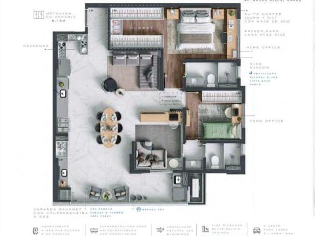 Apartamento à venda no Jardim das Colinas