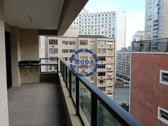 Apartamento à venda no José Menino, Santos: 2 dorm. 1 suíte com varanda gourmet