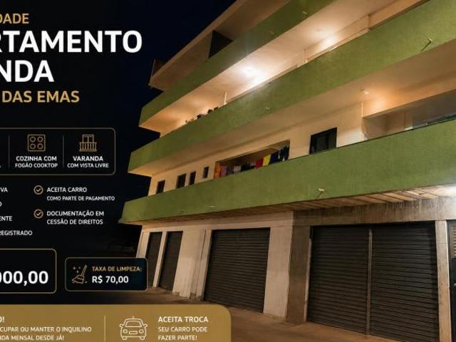 Apartamento à Venda no Recanto das Emas | 2 Quartos | 59m² | Quadra 309 | Nascente | Aceita Troca