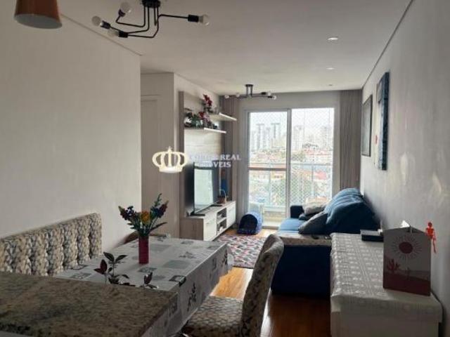 Apartamento à venda no Tatuapé, São Paulo SP: 2 quartos, 2 salas, 1 banheiro, 1 vaga e 50m² de área