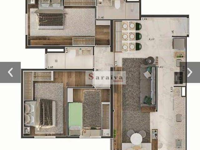 Apartamento a venda no Vila Caminho do Mar São Bernardo do Campo 3 Dorms