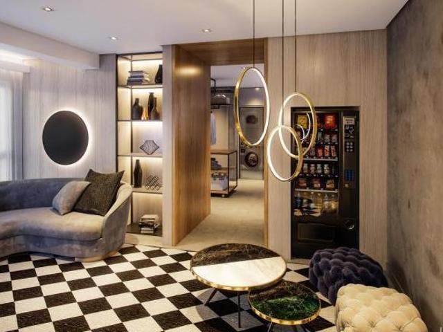 Apartamento á venda no Vila Mariana com 46m² 1 dormitórios 2 banheiros 1 vagas