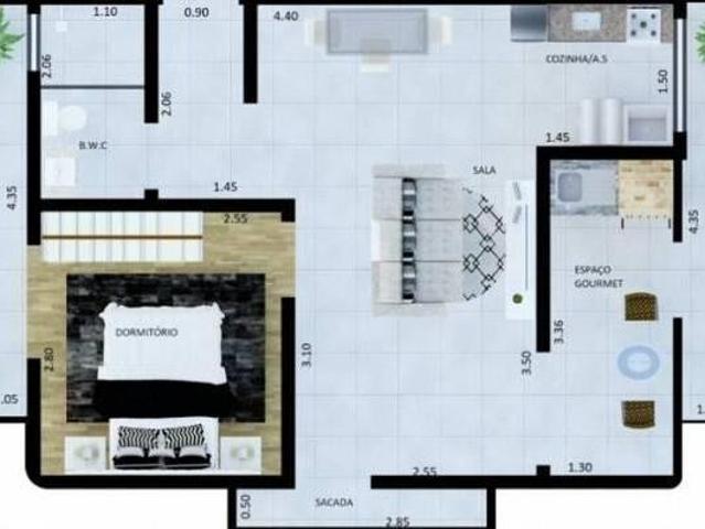 Apartamento em Vila Nova Savoia, São Paulo/SP de 50m² 1 quartos à venda por R$ 280.000,00