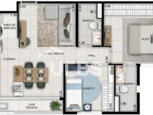 Apartamento a venda no Wish Vaca Brava de 62m² 2 quartos próximo ao Parque Vaca Brava