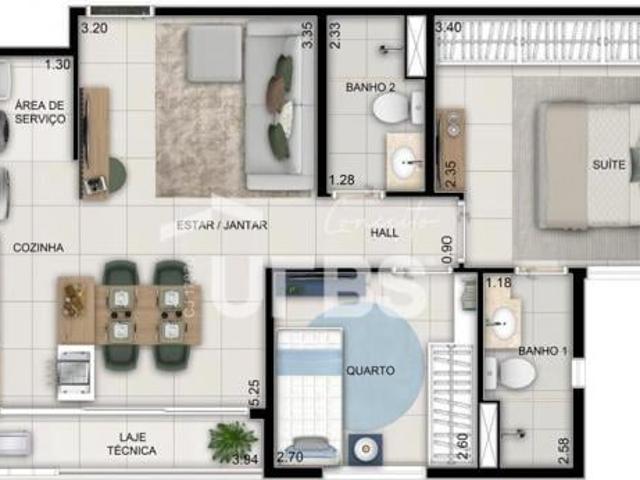 Apartamento a venda no Wish Vaca Brava de 62m² 2 quartos próximo ao Parque Vaca Brava