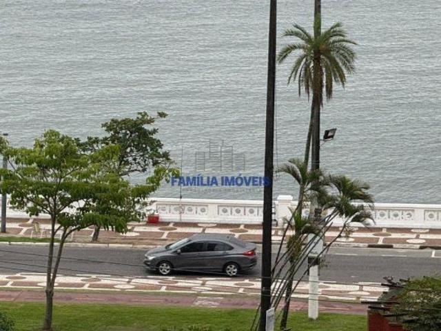 Apartamento à venda ou aluguel vista mar Ponta da Praia Santos