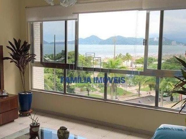 Apartamento a venda ou locação frente mar no Boqueirão Santos SP
