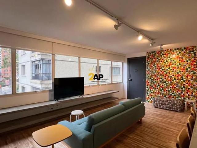 Apartamento à venda ou locação no Jardim Paulista, SP: 2 quartos, 1 suíte, 2 salas, 2 banheiros, 1 v