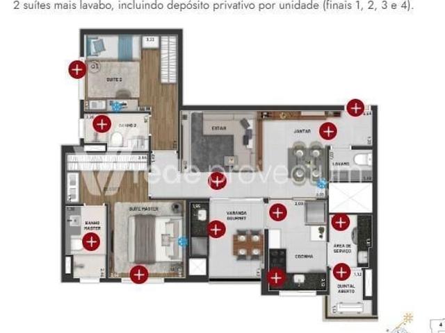 Apartamento a venda Allure Guanabara Patriane 80 metros 2 suites 2 vagas