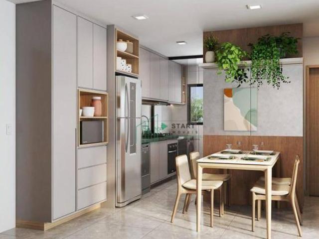 Apartamento à Venda Bairro Jardim 2 Dormitórios com Suíte, Varanda Gourmet e 1 Vaga – 56 m²