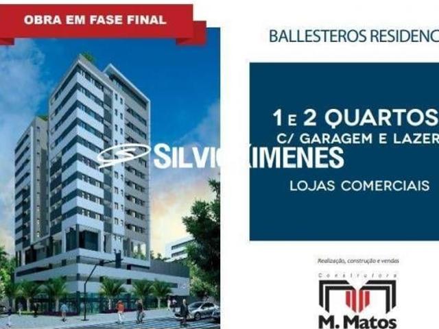 Apartamento à venda com 40m²,1 quarto e 1 vaga