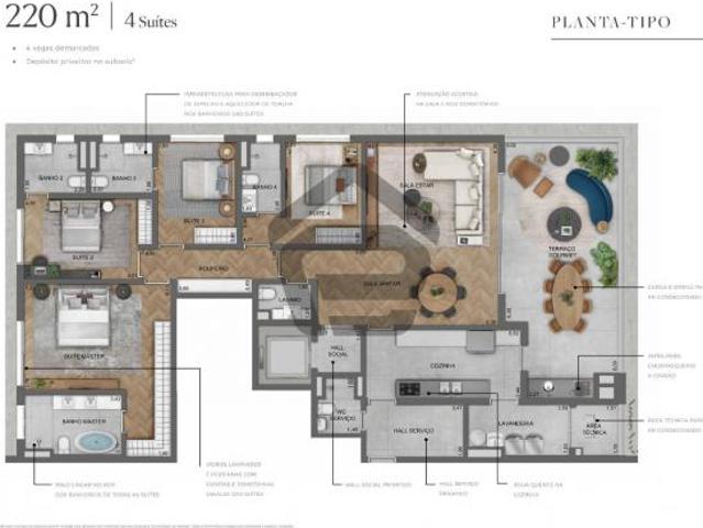 Apartamento à Venda com 4 Suítes no Alto de Pinheiros