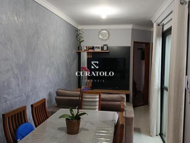 Apartamento à venda com 50 m², com 2 quartos, 2 vagas e varanda, campestre, Santo André