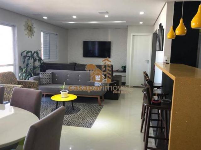 Apartamento À Venda com 125m², 3 Quartos e 3 Vagas, Lazer e Sacada Gourmet