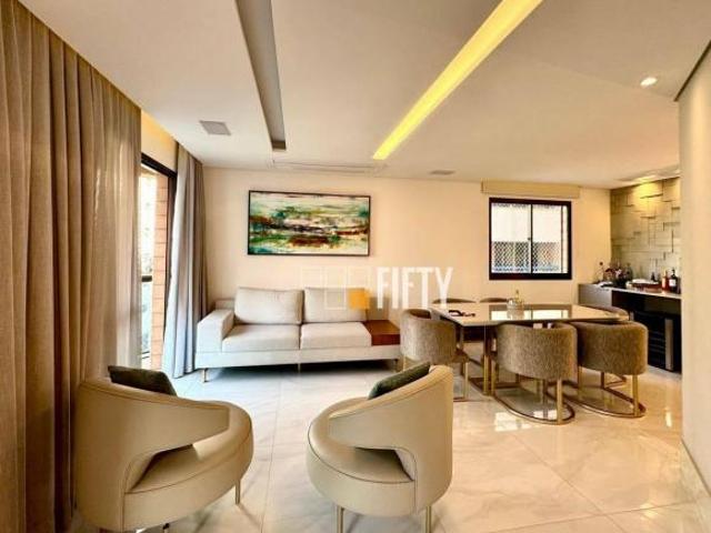 Apartamento à venda, com 126m², 3 dormitórios, 1 suíte e 3 vagas Brooklin SP