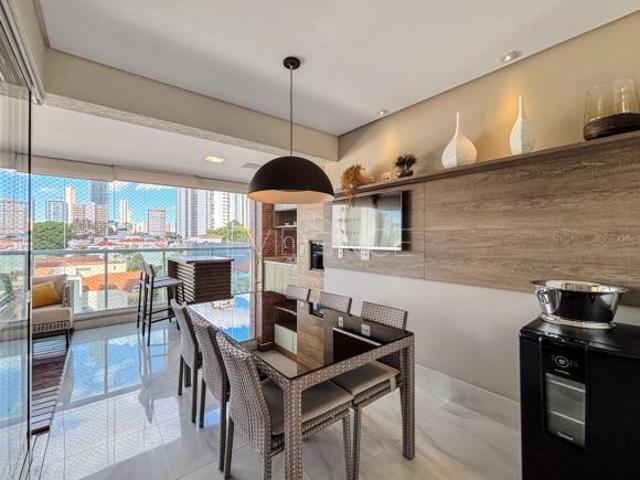 Apartamento à venda com 157 m² com 3 Suítes e 4 Vagas Varanda Gourmet no Jardim Anália Franco