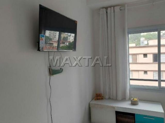 Apartamento à venda com 28m², 1 dormitório, sala, cozinha, banheiro, em Santana. Mobiliado