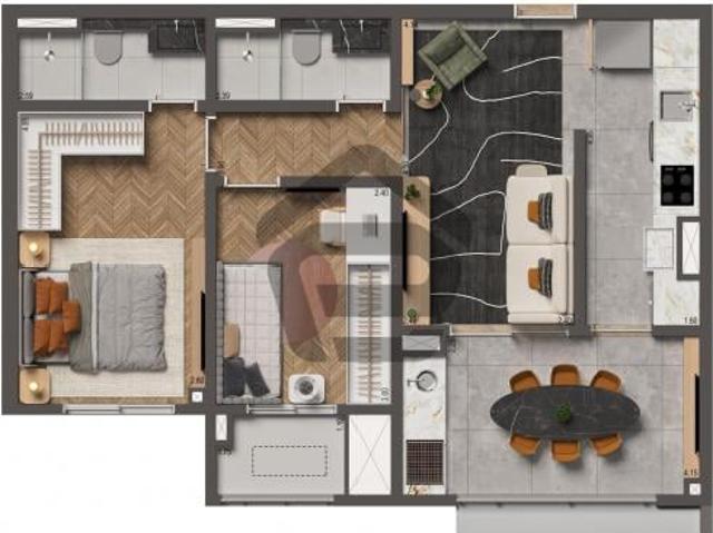 Apartamento à Venda com 2 Dormitórios na Aclimação