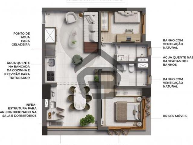Apartamento à Venda com 2 Dormitórios nos Jardins