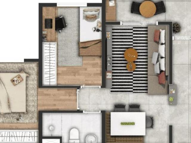 Apartamento à venda com 2 dormitórios e varanda em Sumaré/SP