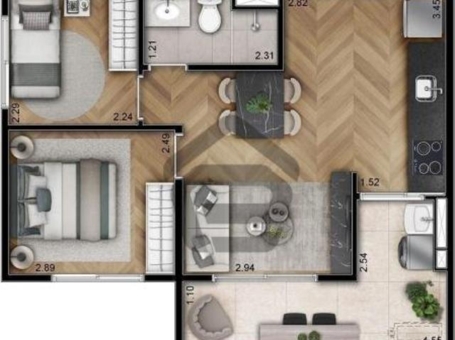 Apartamento à Venda com 2 Dormitórios em Pinheiros