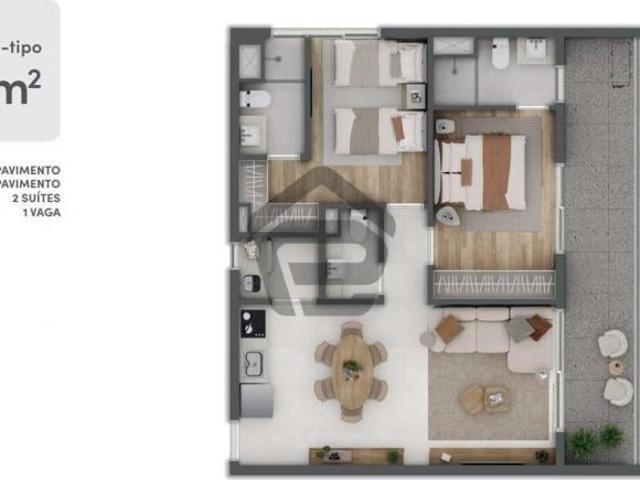 Apartamento à Venda com 2 Suítes em Pinheiros