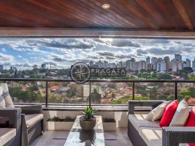 Apartamento á venda com 337 m² 3 quartos sendo 3 suítes | 4 varandas com vista panorâmica e 4 vaga