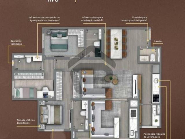 Apartamento à Venda com 3 Suítes na Nova Klabin