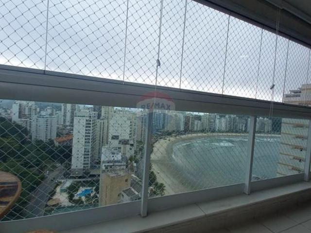 Apartamento à venda com varanda gourmet, 3 dorm e 2 vagas na Praia das Astúrias, no Guarujá, SP