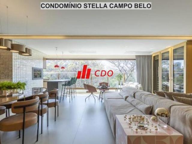 Apartamento a venda condomínio Stella Campo Belo, mobiliado, com 2 suítes, sala para 3 ambientes, co