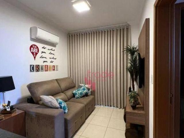 Apartamento à Venda de 01 Quarto no Bairro Jardim Palma Travassos em Ribeirão Preto com Sacada