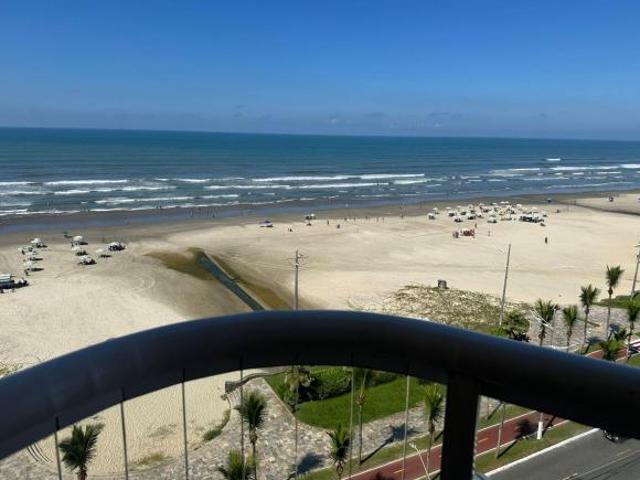 apartamento á venda de 1 quarto com sacada vista mar definitiva