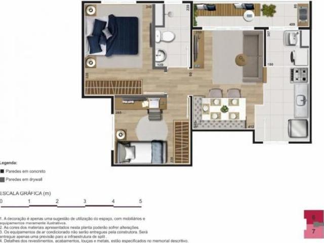 Apartamento à venda de 2 Dormitórios e Varanda Parque Prado, Campinas
