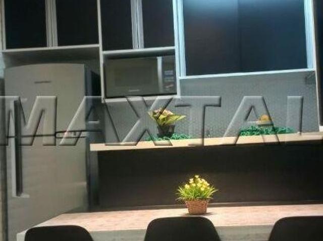 Apartamento à venda de 48m², com 2 quartos, 1 suíte, sala e piscina. Vila Bela Vista