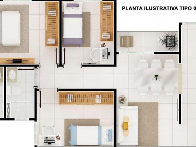 Apartamento à Venda e Locação em Jardim Santiago, Indaiatuba – 3 Dorms