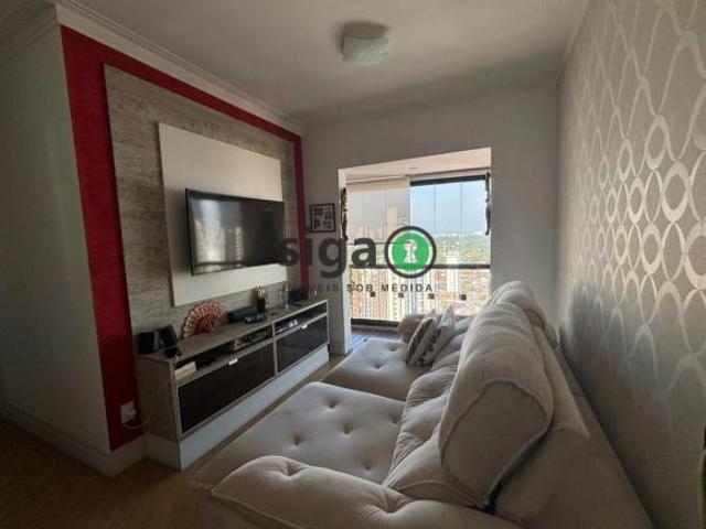Apartamento á venda e locação 55m² c/ vaga de garagem, localizado na Chácara Santo Antônio/São Pailo