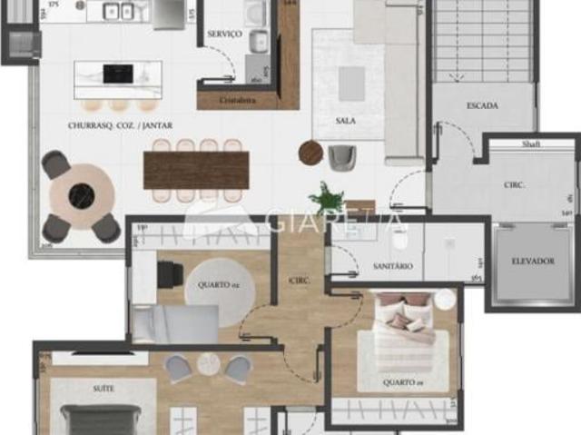 Apartamento à venda, EDIFÍCIO VILLAGIO DEI FIORI, JARDIM LA SALLE, TOLEDO PR