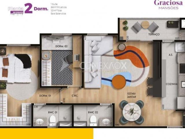 apartamento à venda em Mansões Santo Antônio