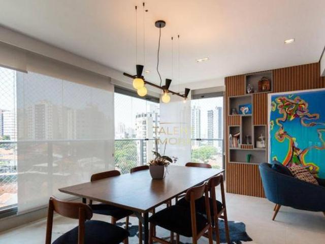 Apartamento à venda em Mirandópolis São Paulo/SP – 133 m² | Varanda Gourmet | 3 quartos suítes