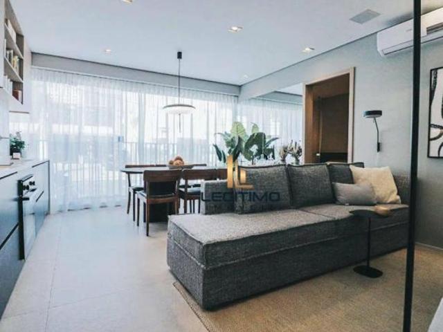Apartamento á venda em Moema com 1 domirtório, 46 metros, lazer completo