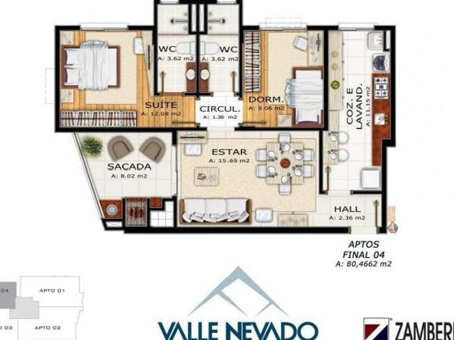Apartamento à venda em Nossa Senhora de Lourdes