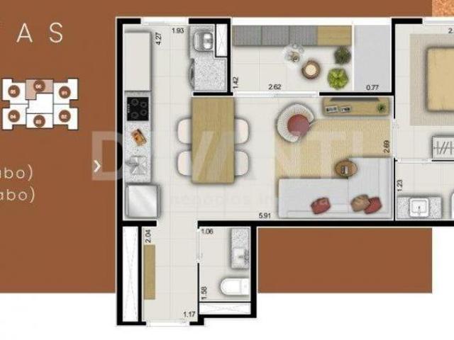 apartamento à venda em Nova Campinas