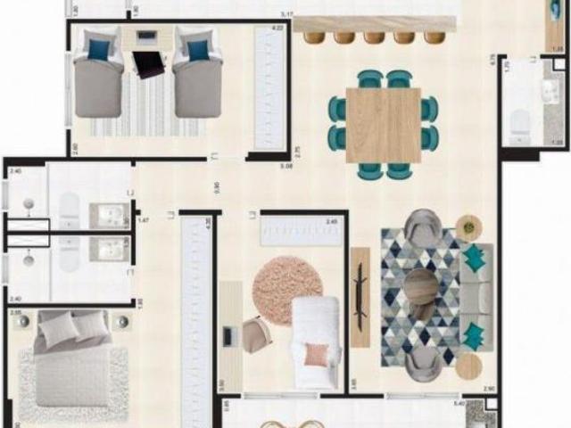 Apartamento à Venda em Ocian, Praia Grande SP