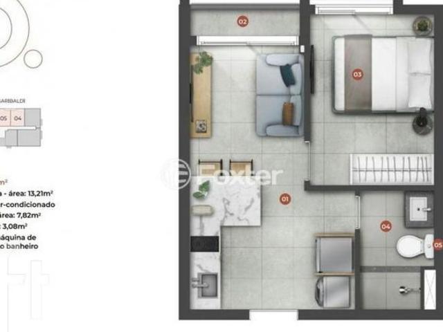 Apartamento à venda em Boa Vista com 29 m², 1 quarto