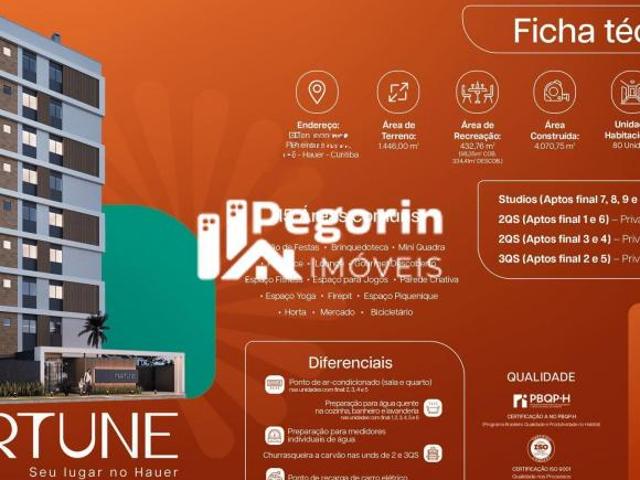 Apartamento à venda em Curitiba, Hauer, com 3 quartos, 56,67m²