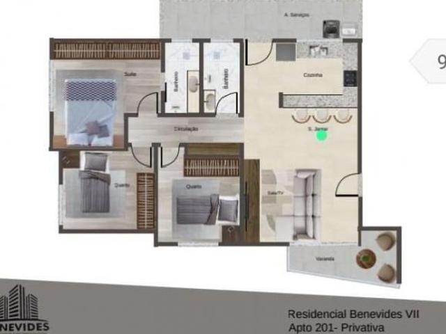 Apartamento à venda em Cabral