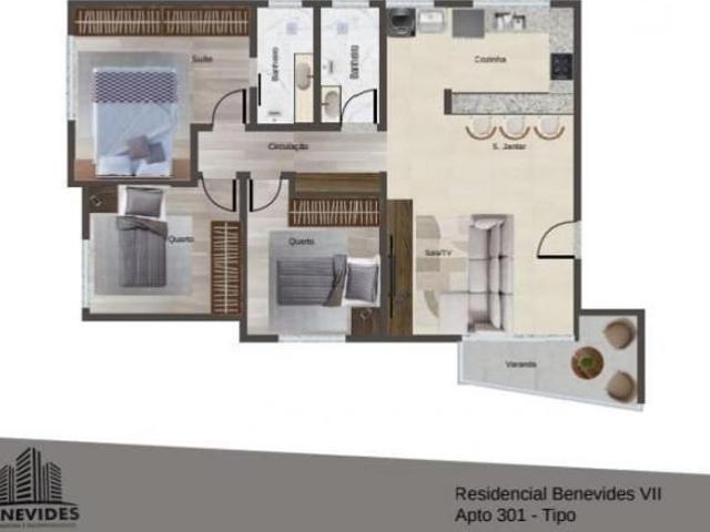 Apartamento à venda em Cabral