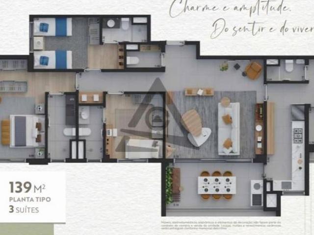 Apartamento à venda em Campinas, Cambuí, com 3 suítes, com 134 m², Vestra Cambuí